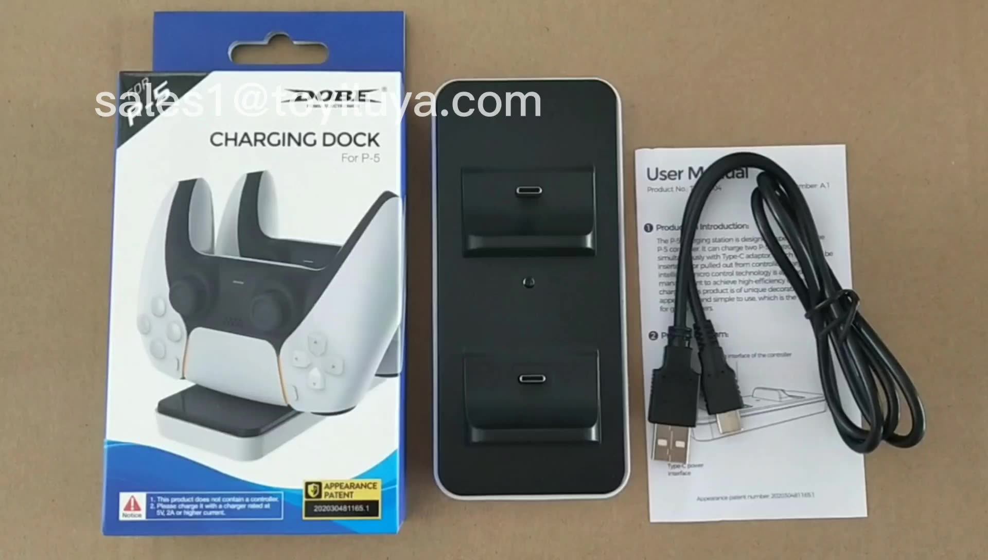 Dobe Brand New Ps5 Controller Charger Dual Charging Dock Station P5 For ...