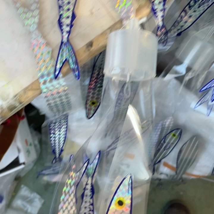 Holographic 3d Fish Stripe Teaser Group Fishes Trolling Fishing Lure ...