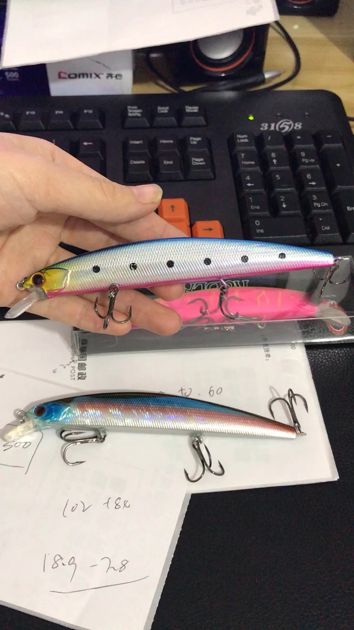 1pcs Minnow Fishing Lure Laser Hard Artificial Bait 3d Eyes 13cm 20g Fishing Wobblers Crankbait ...