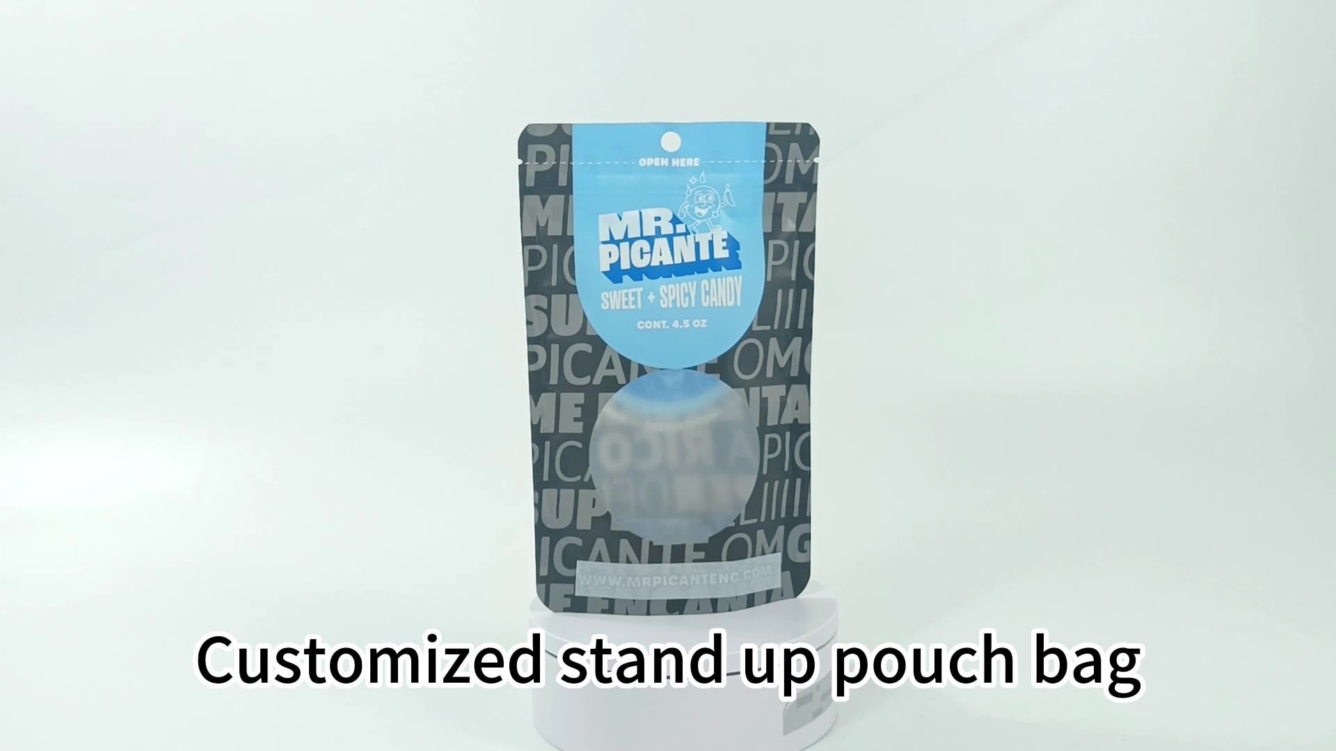 Custom Design Printed Flexible Gummy Packaging Stand Up Pouch Zip Lock ...