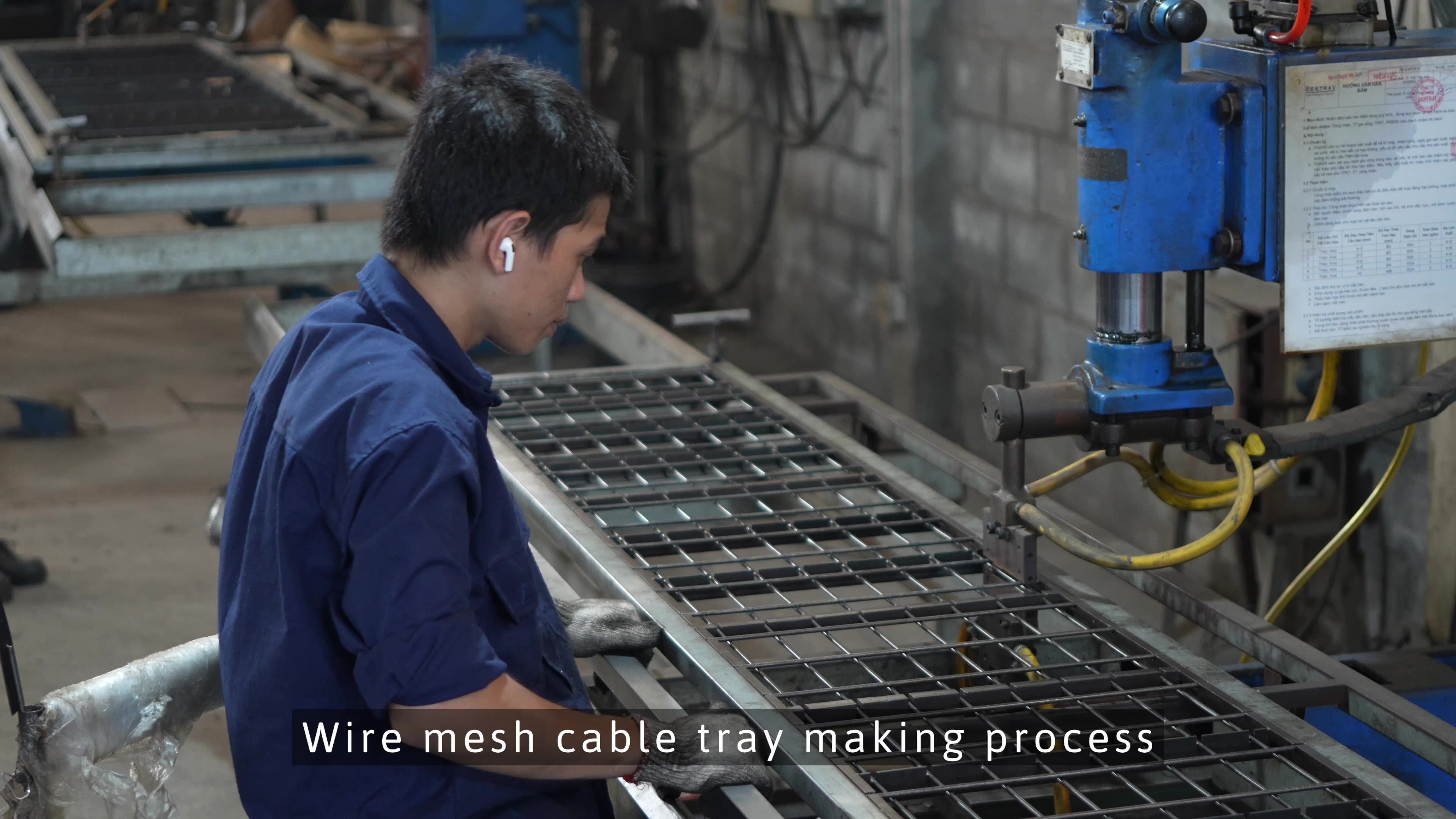 Cable Tray Inox 304,Wire Mesh Cable Tray 105mm Height 300mm Width 3m ...