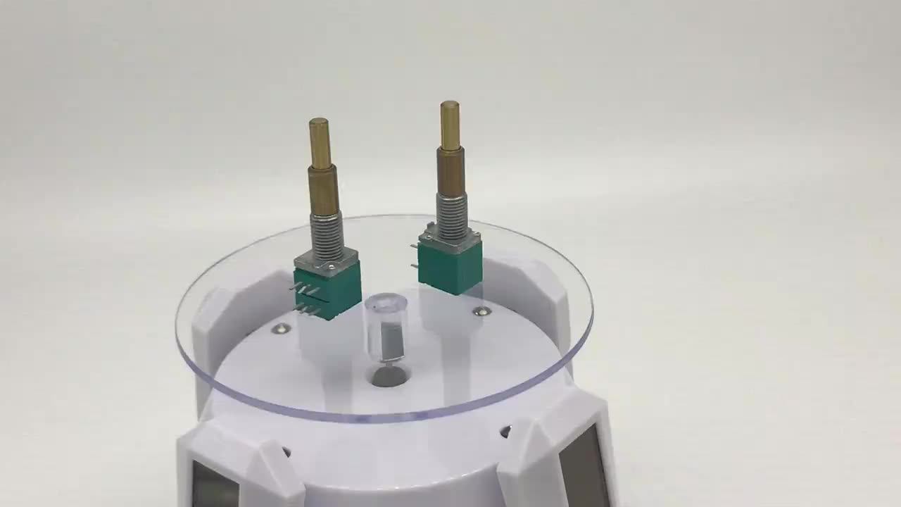 9mm Dual Concentric Shaft Rotary Potentiometer With Center Click ...