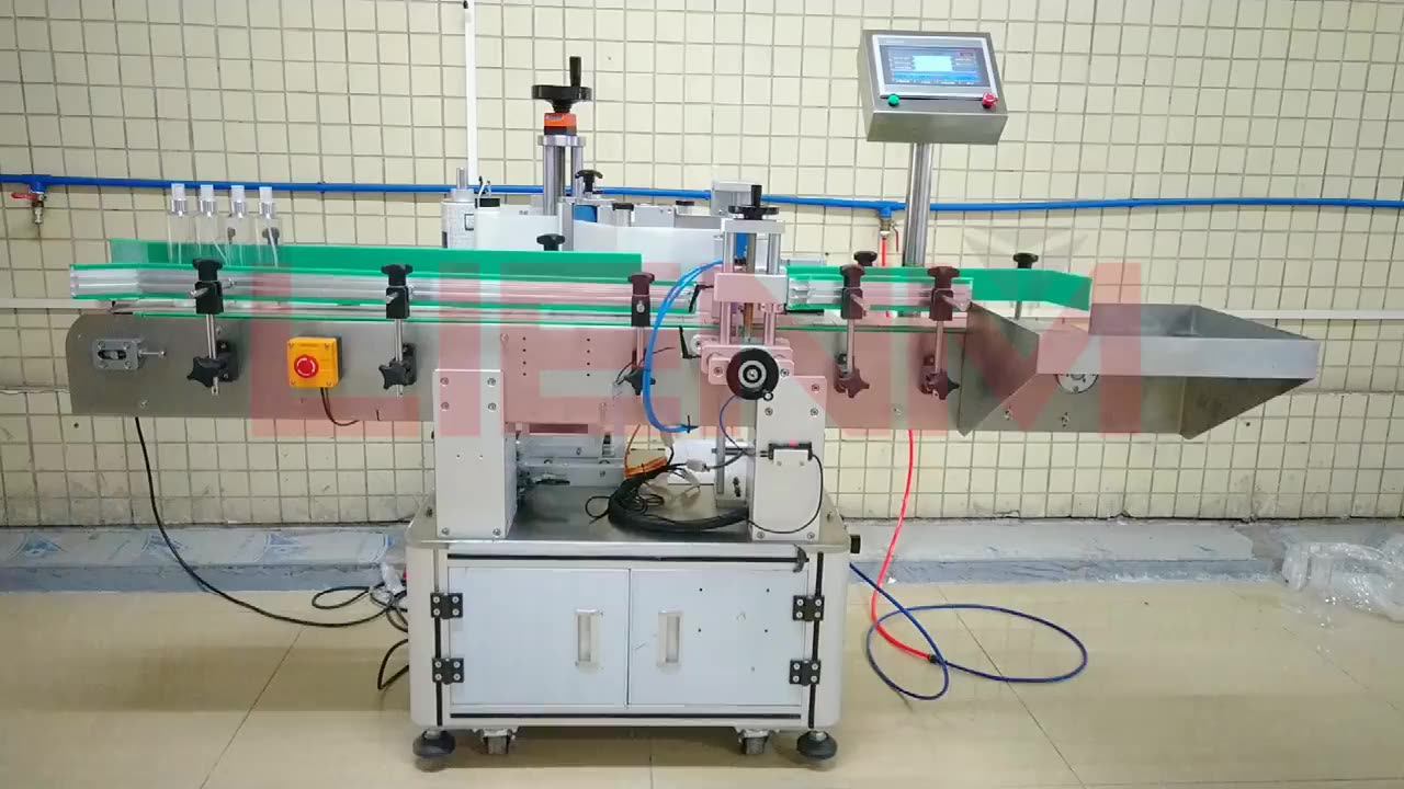 Automatic Flat Single Pvc Opp Bopp Labeling Machine Round Bottles Beer ...