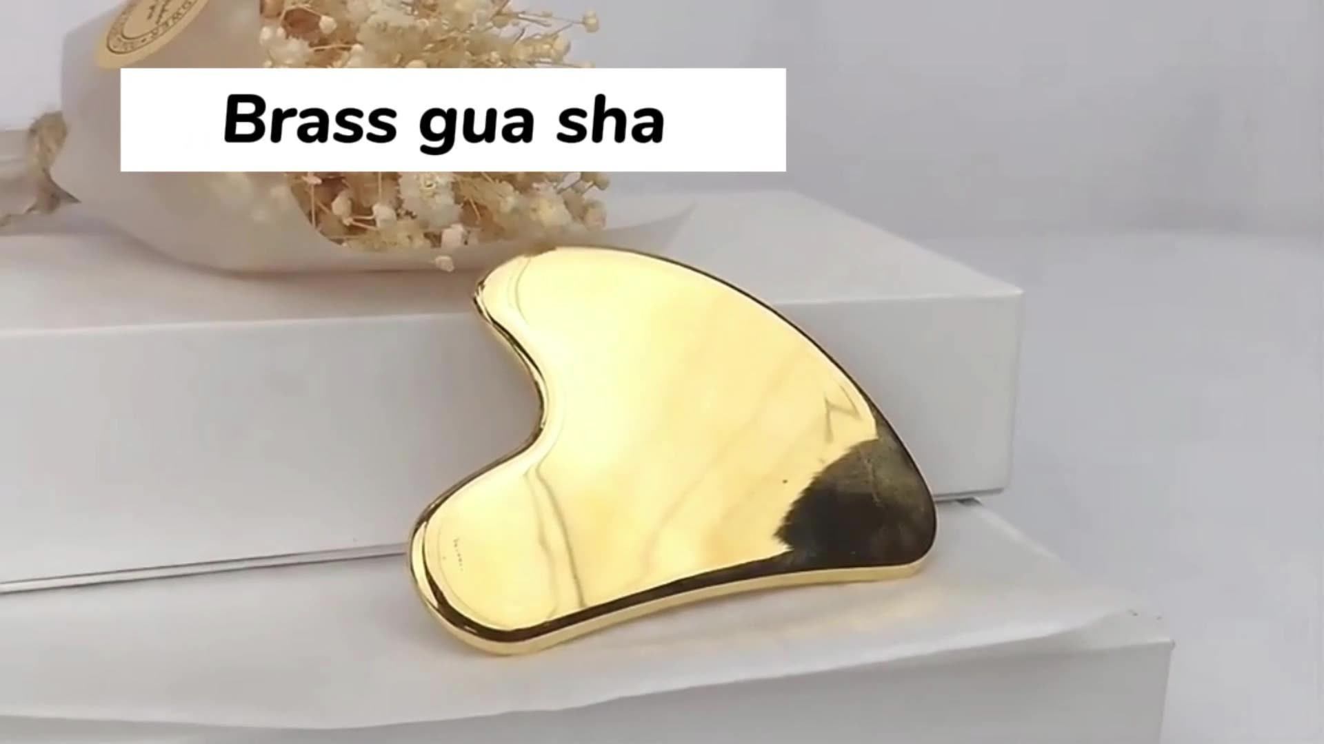 Wholesale Gold Color Kansa Guasha Chin Shaping Scraper Pure Copper ...