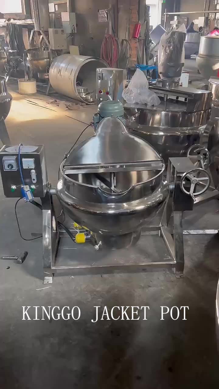 2.2kw Stainless Steel Cooking Stirring Pot Tiltable Electric Heating ...