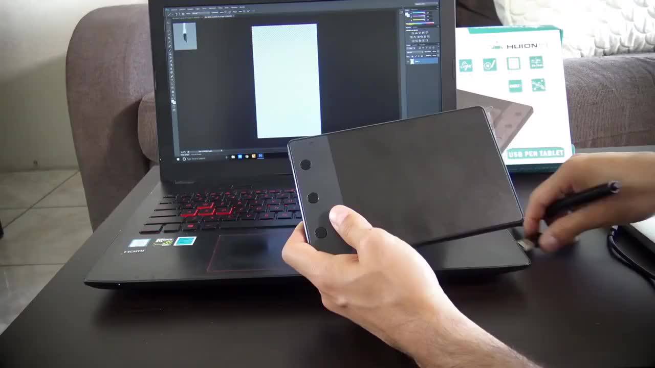 Huion H420 Creating Electronic Signature Pad Computer Input Device 4000 ...