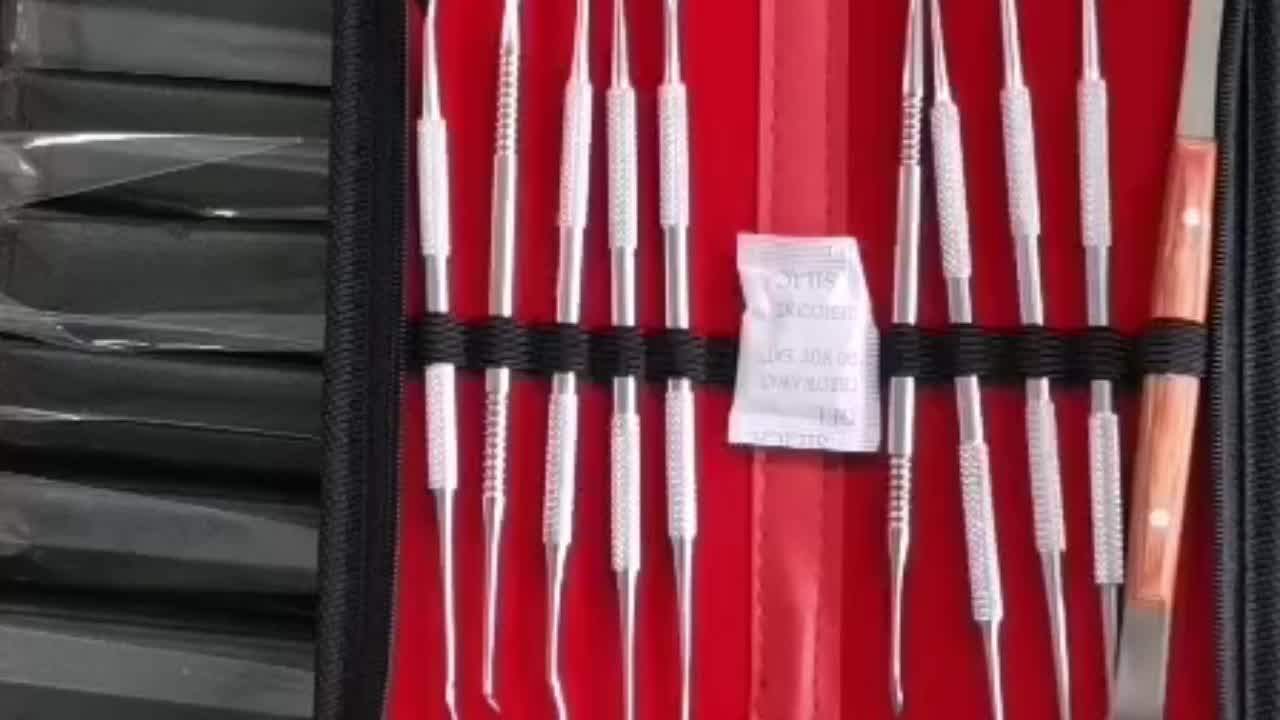 Dental Composite Fill Instrument Blue Titanium Coated Restorative Kit ...