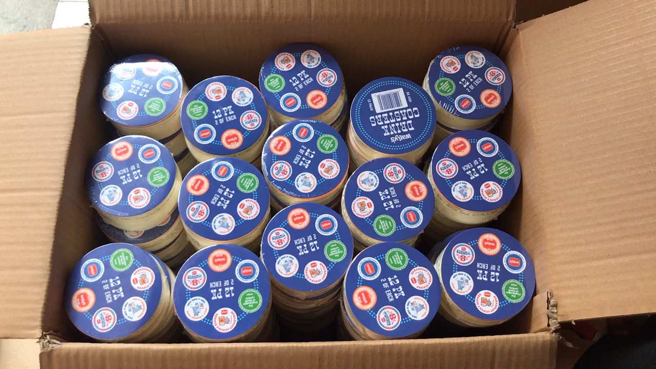 Promotional Gift Cardboard Coaster Paper Pulp Drink Coaster,Cheap ...