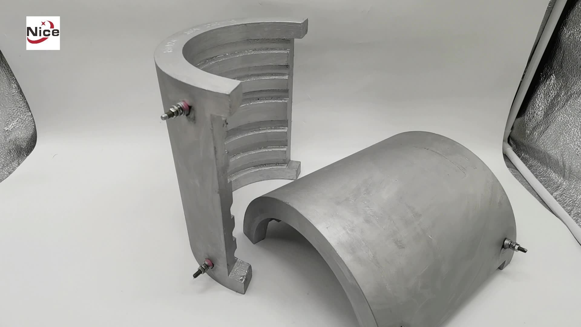 Air/water Cooling Casting Aluminum Blower Band Heater For Plastic ...