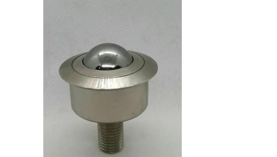 Stainless Steel Ball Caster Wheel 15mm Nylon Plastic Spring Casters ...