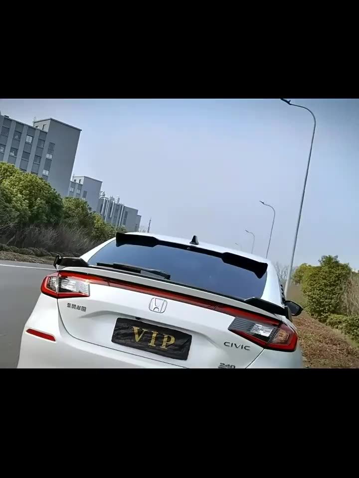 Car Rear Window Roof Spoiler Abs Rear Roof Spoiler Wing For Honda 11th ...