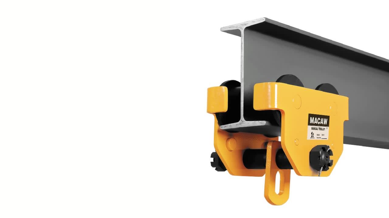 Ce Certificated Ipn Ipe Single Beam Geared Trolley Manual Hand Pull ...
