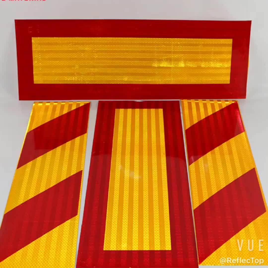 135mm*565mm Pet/ Acrylic Material Rear Marking Reflective Plate For ...