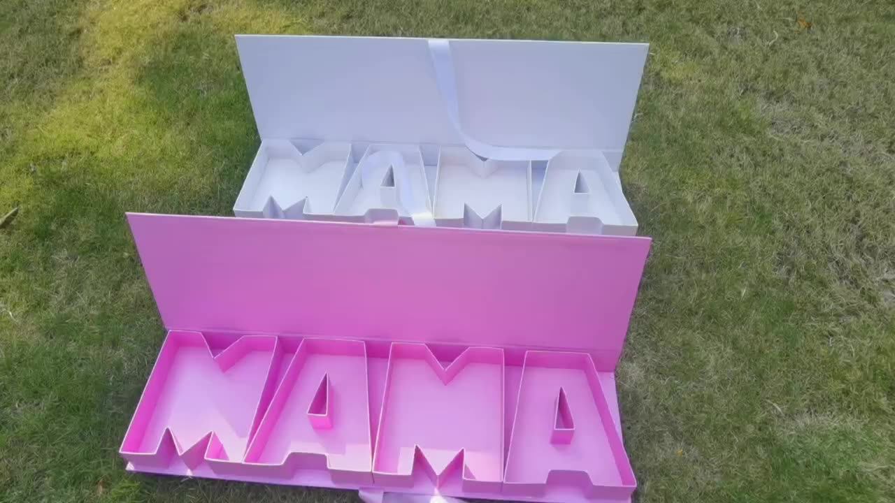 Sweet Mom Cardboard Letter Shaped Fillable Floral Arrangement Mother's ...