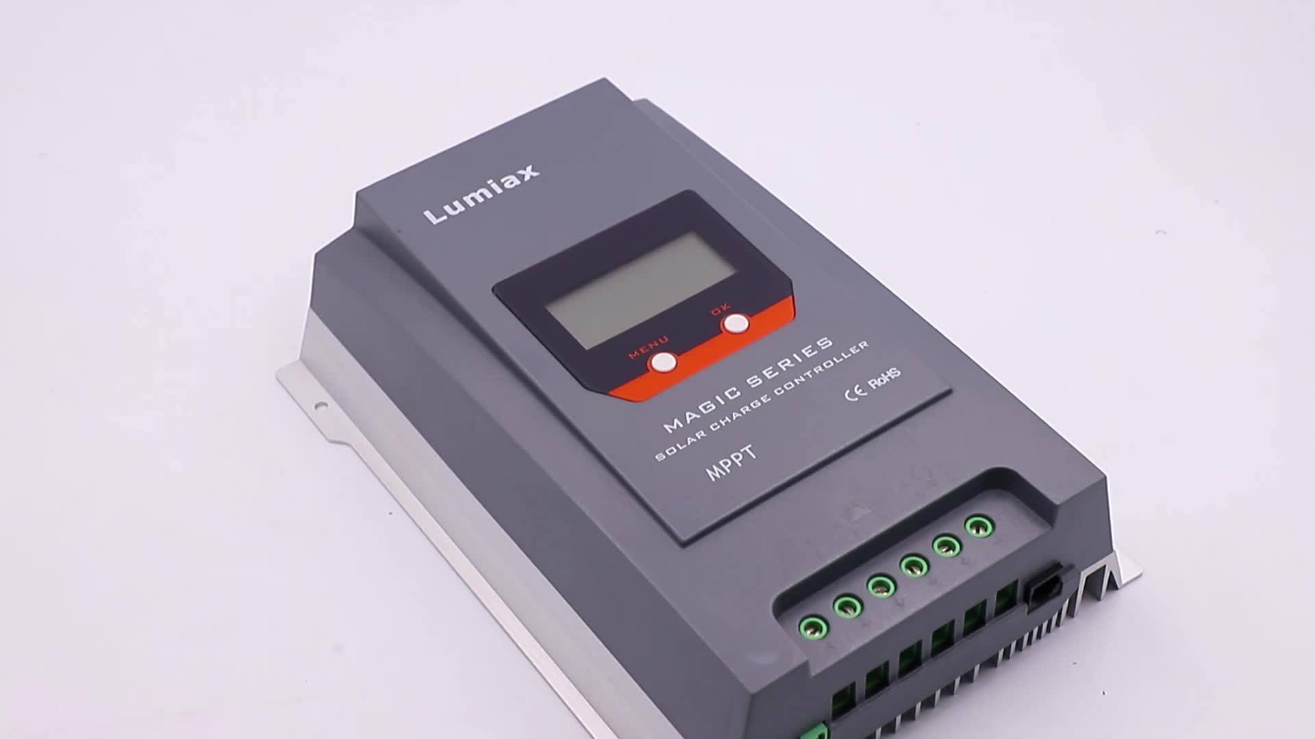 Lumiax 12v 24v 40a Mppt Solar Charge Controller Rs485 Lcd Display ...