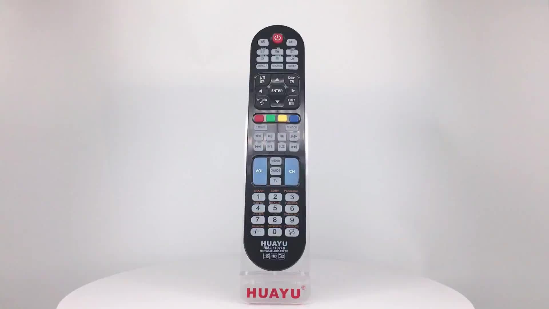 Rm-l1107+8 Huayu Universal Remote - Buy Huayu Remote Control,Remote Control,Universal Tv Remote ...