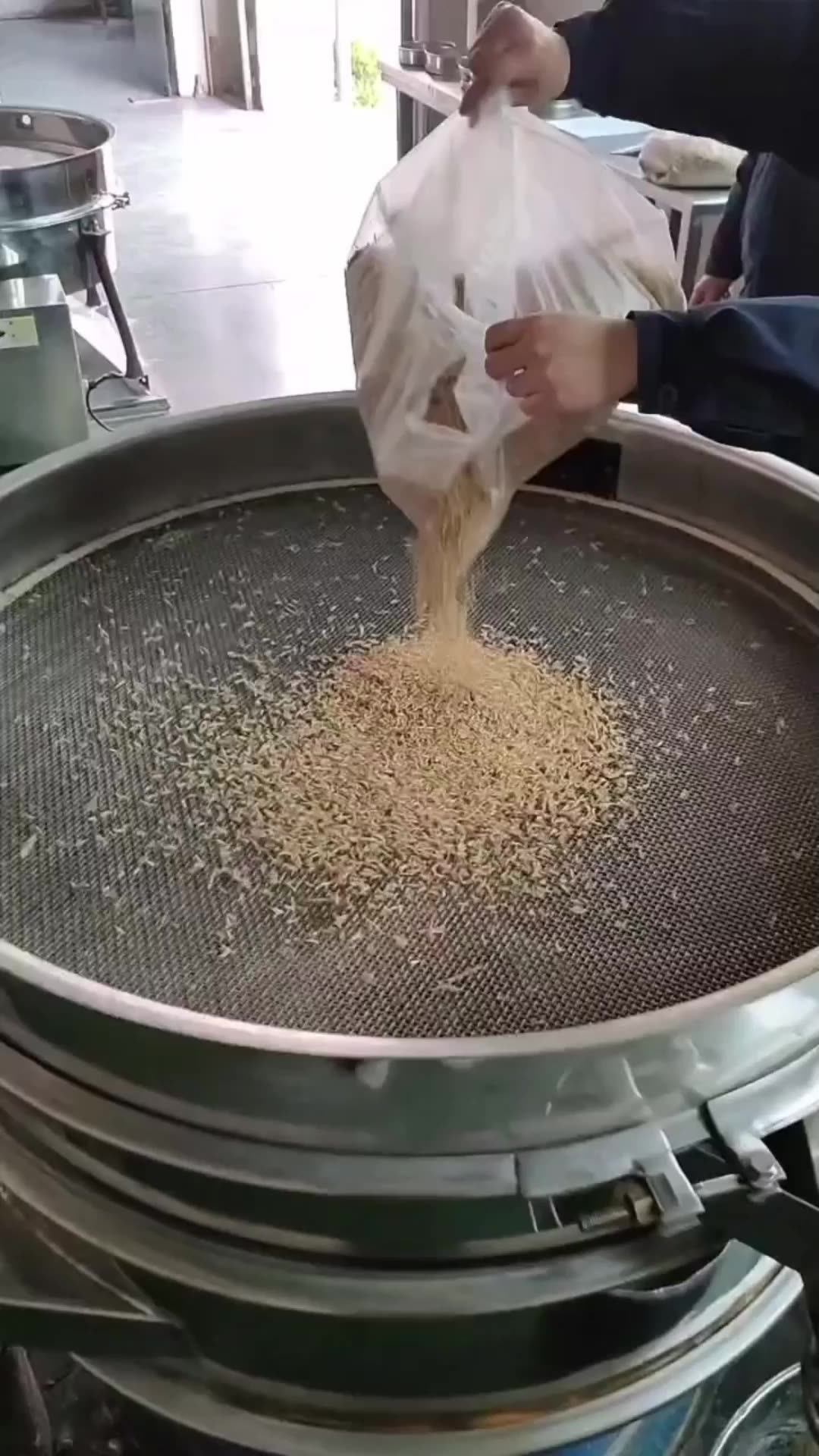 Stainless Steel Fine Sifter Rice Bran Sieving Rotary Vibrating Screen ...