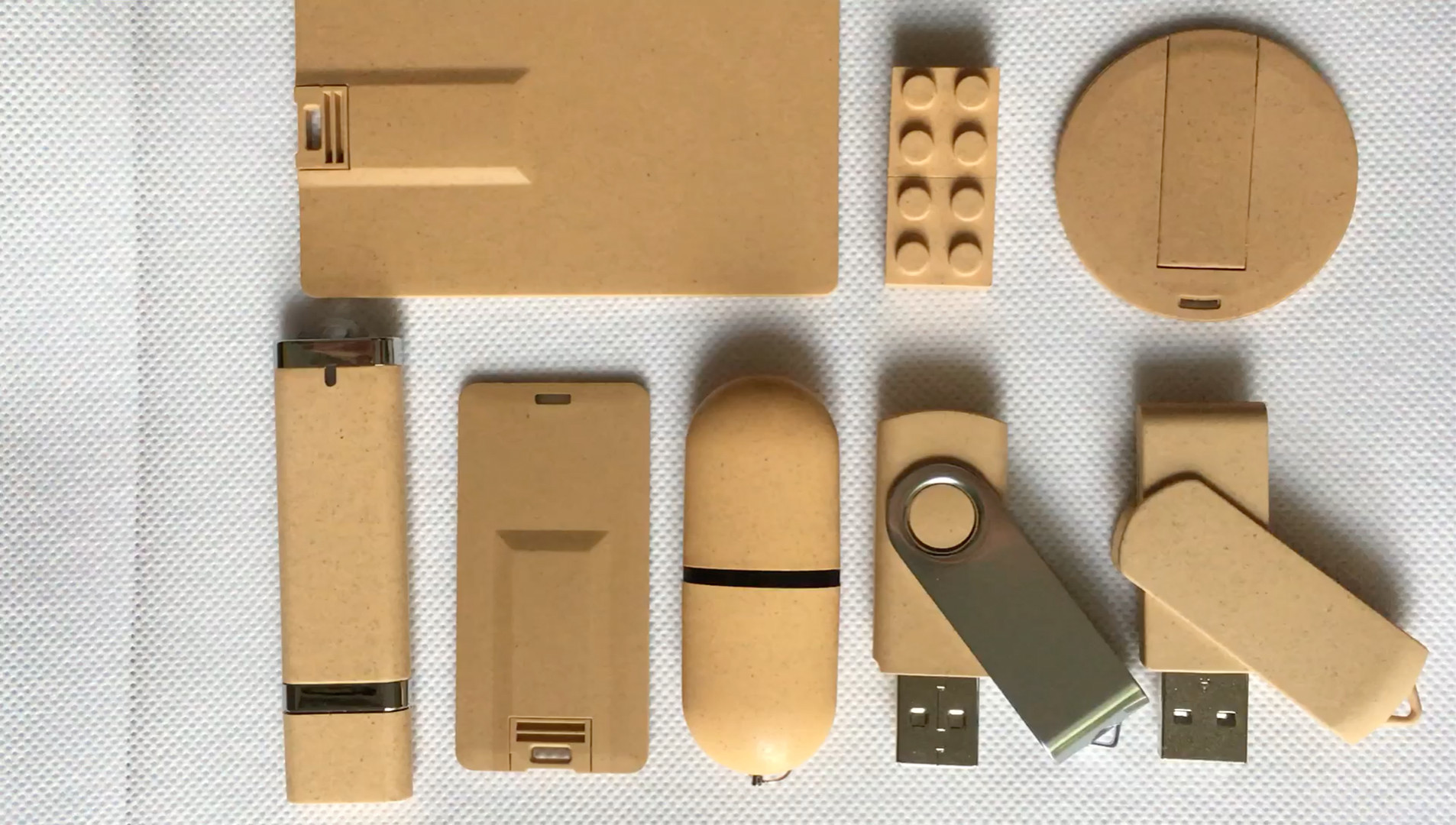 Recycled Paper Cardboard Usb Flash Drive With Custom Logo Biodegradable ...