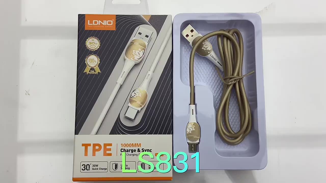 Ldnio Ls831 New Fashion Tpe 30w Type C Data Line Cable Wire Fast ...