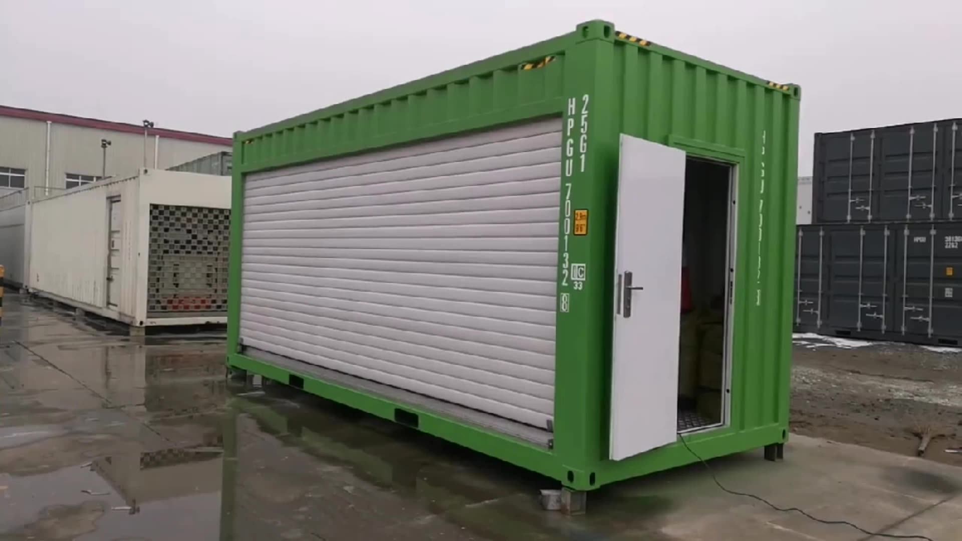 Portable Self Storage 40ft 20ft Container With Roller Shutter Sides ...