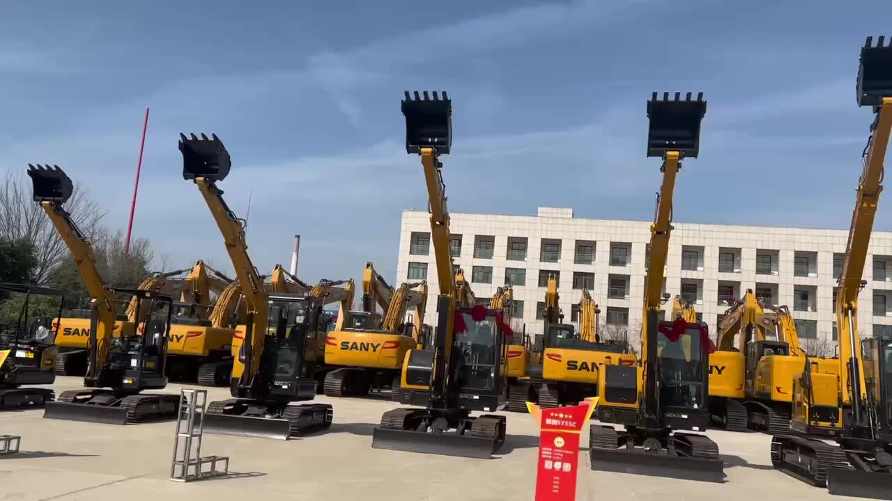 New 5.5 Ton Sany Hydraulic Excavator Sy55c Mini Excavator Sy55c Pro ...