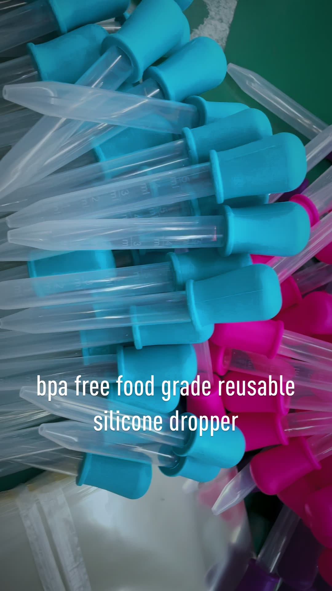 5ml Clear Silicone Plastic Liquid Droppers Pipettes With Bulb Tip For ...