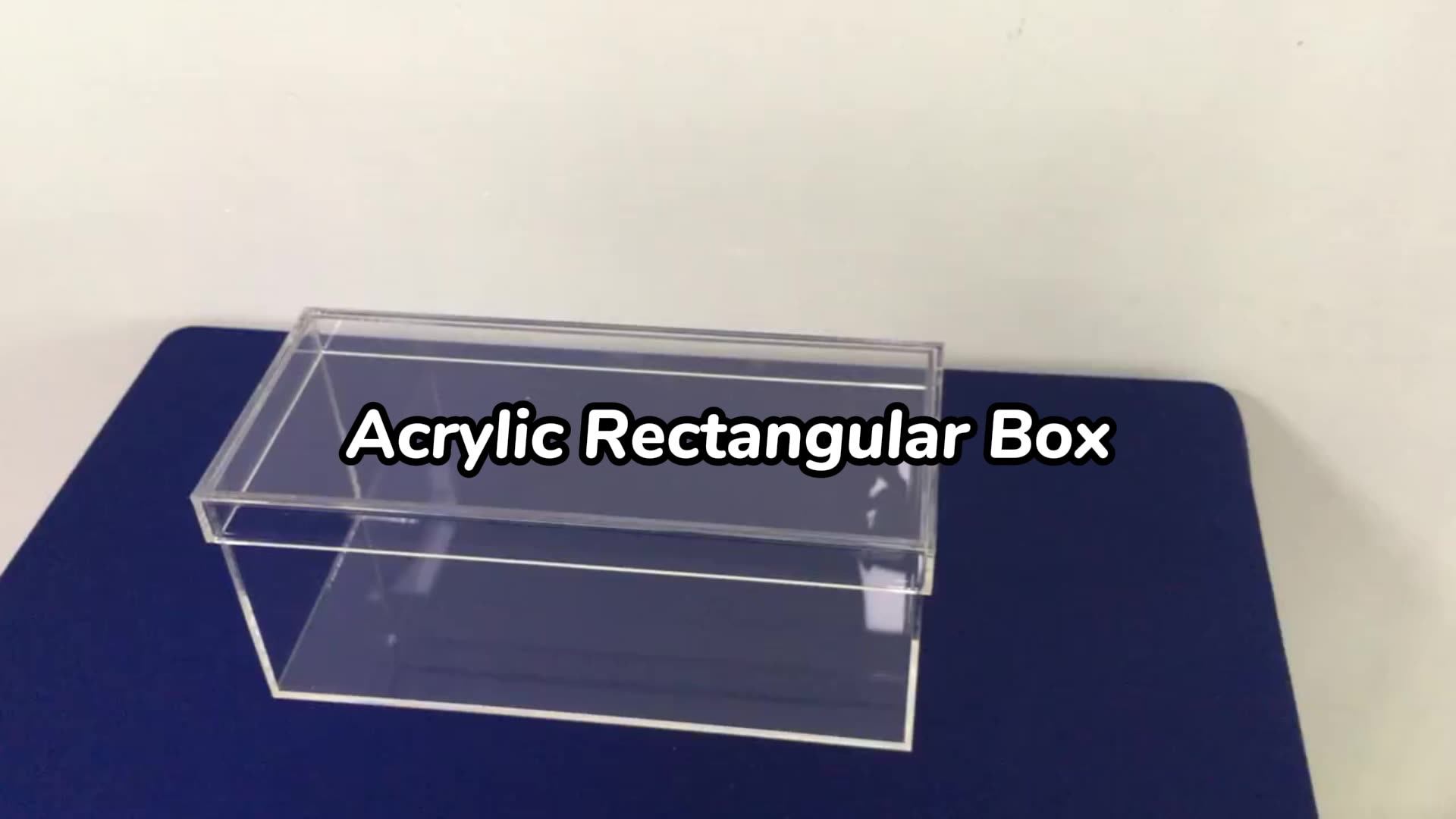 Personalized Large Clear Acrylic Keepsake Box Rectangle Acrylic ...