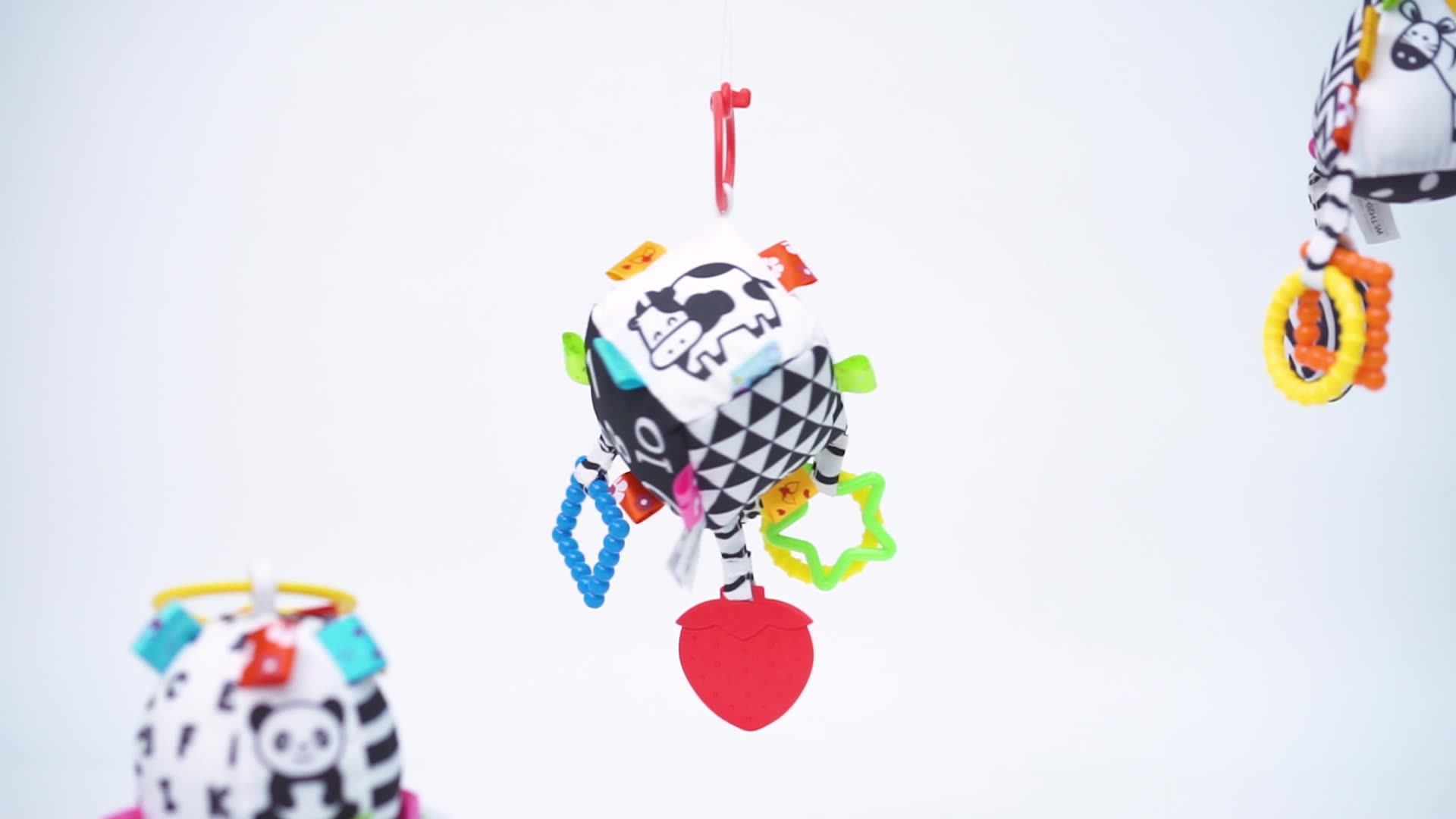 Customization Stuffed Car Seat Toys Triangle High Contrast Black And ...