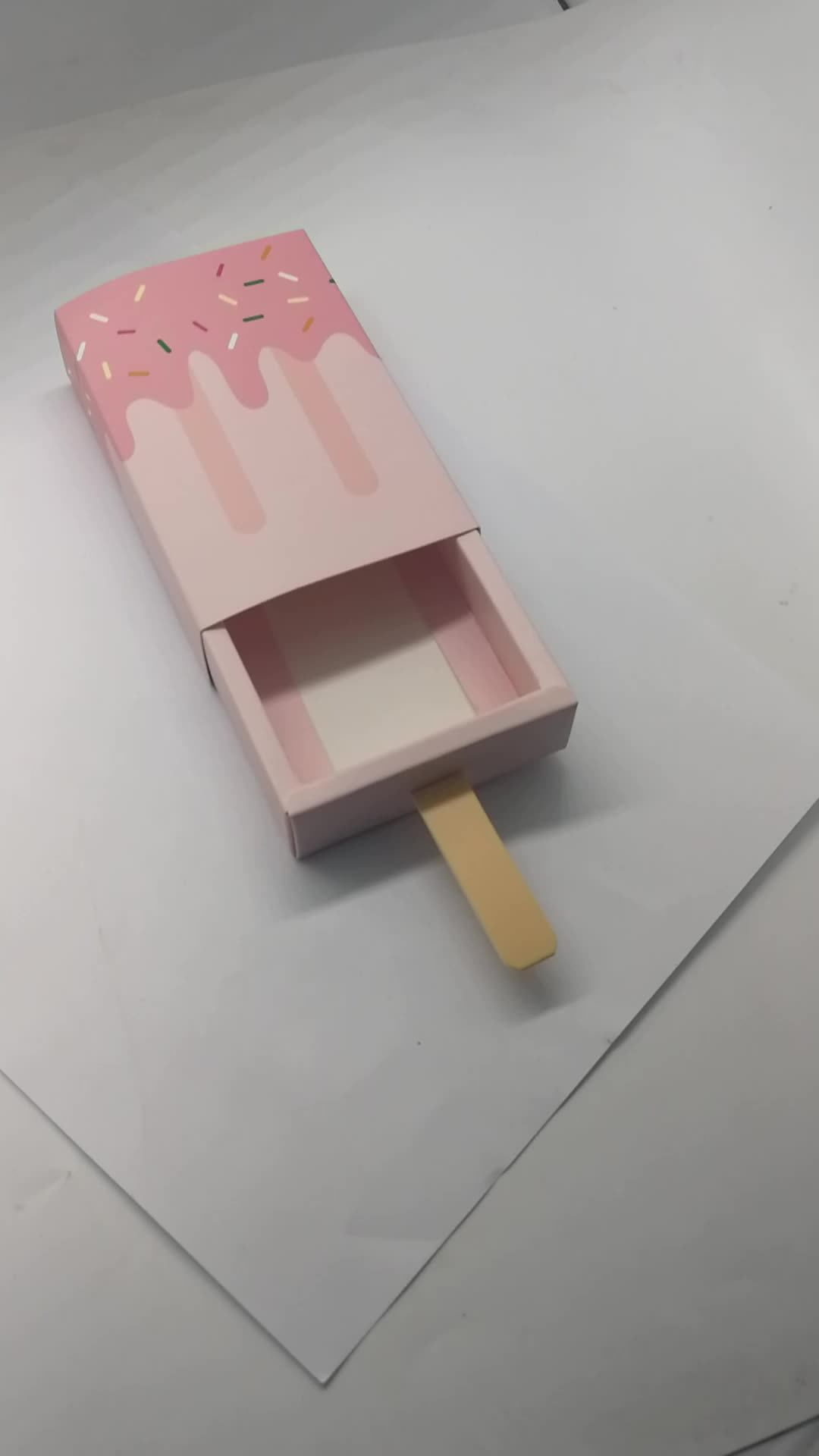 Free Sample Ice Cream Stick Paper Tray,Customize Ice Lolly Tray Box ...