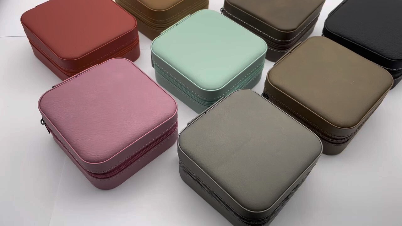 Wholesale Laser Engravable Gift Set Blanks Laser Leather Jewelry Box ...