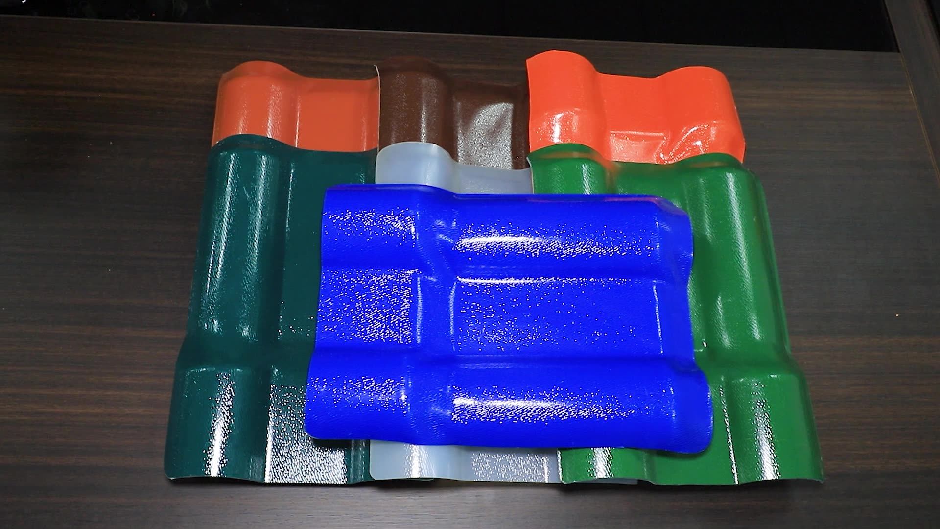 Brick Red Synthetic Resin Upvc Asa Spanish Roof Tile - Buy Colombia ...