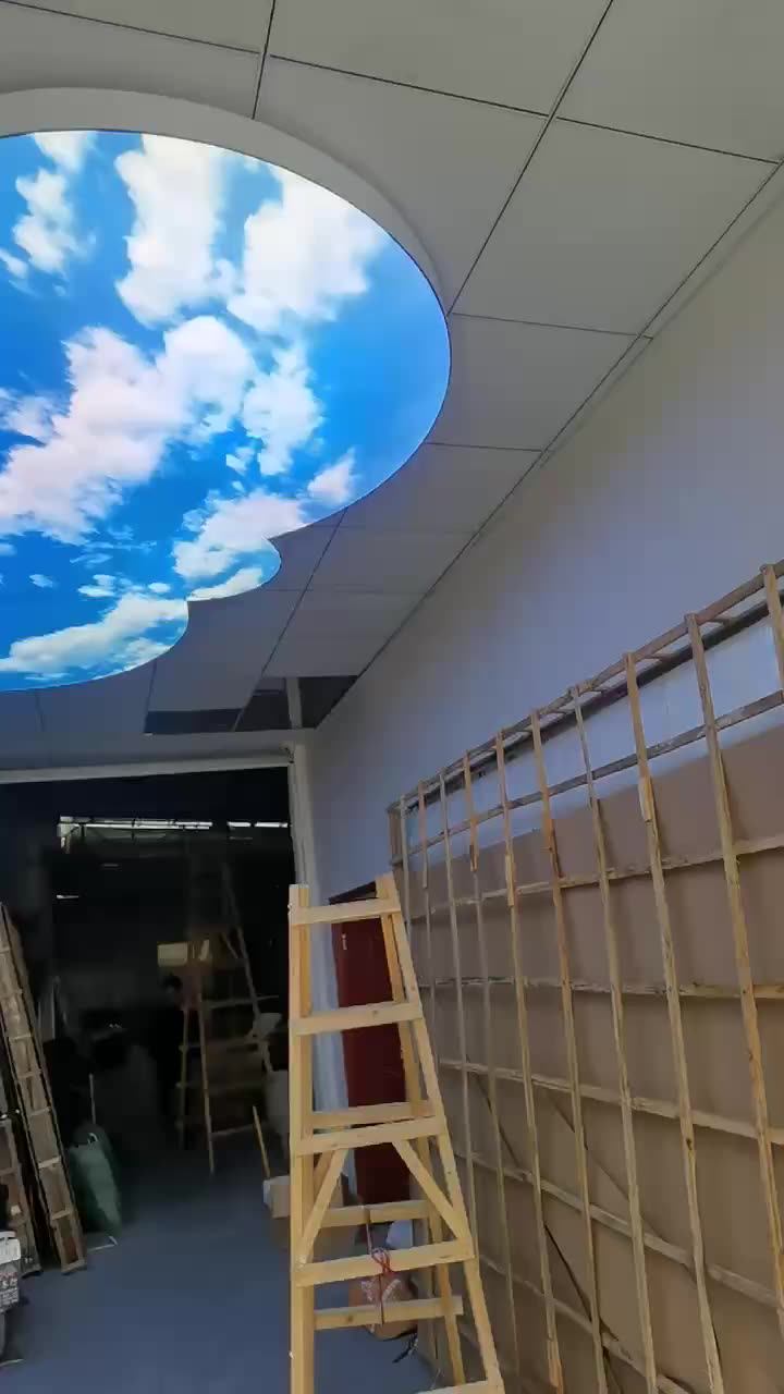 Zhihai Pop Ceiling Designs For Lobby Photo Stretch Fabric Ceiling ...