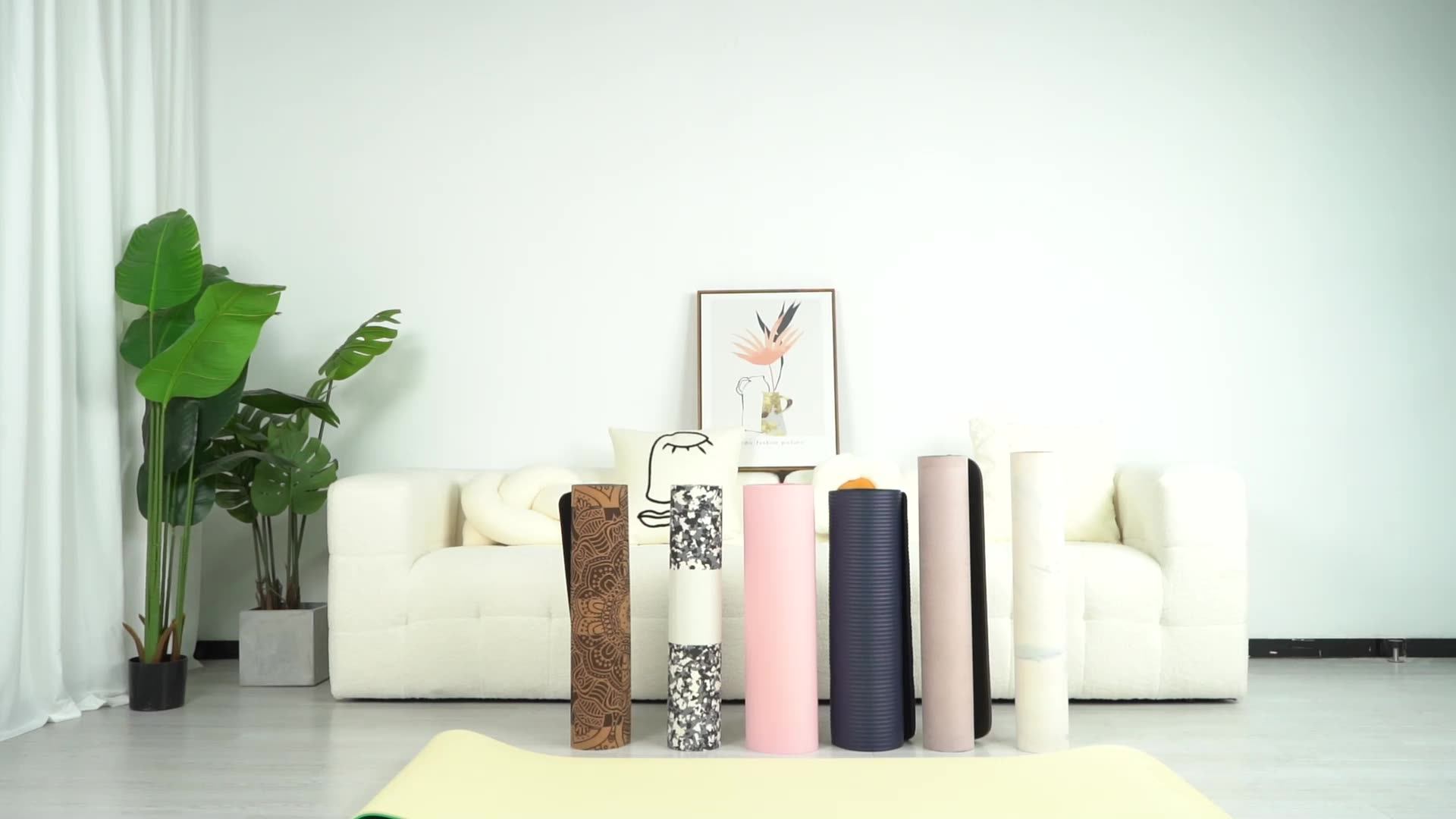 Free Sample Tpe Yoga Mat Eco Friendly Custom Logo Printed Non Slip ...