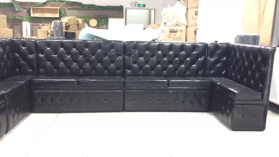 China Ktv Sofa Manufacture Velvet Bar Aluminum Leather Sofa Or ...