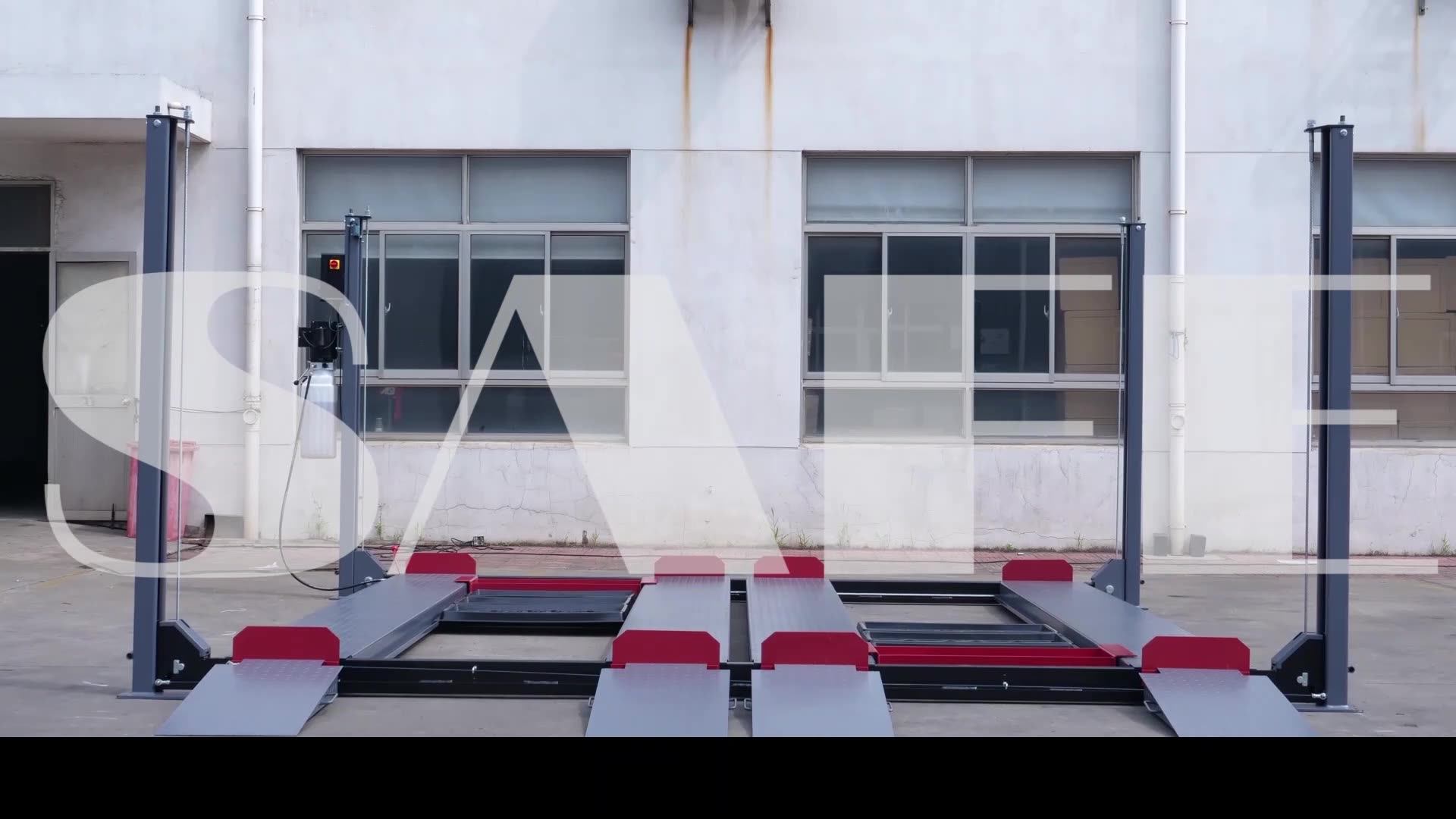 Vertical Hydraulic Four Post Double Level Car Parking Lift Elevator ...