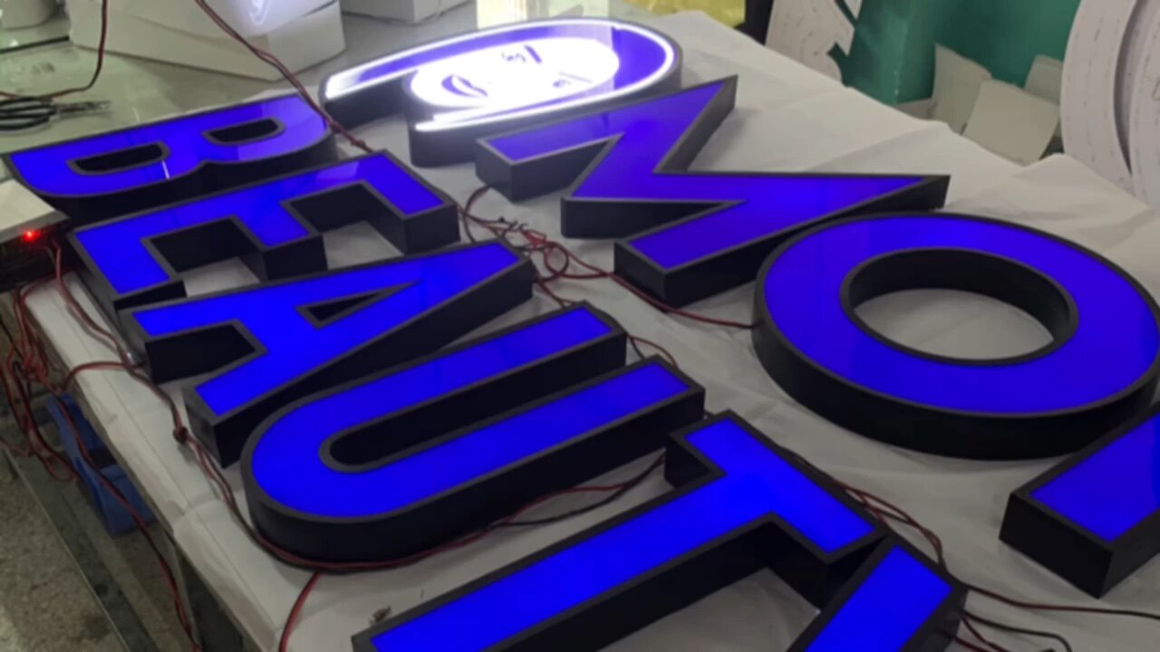 Custom 3d Illuminated Store Front Logo Letter Lights Led Acrylic ...