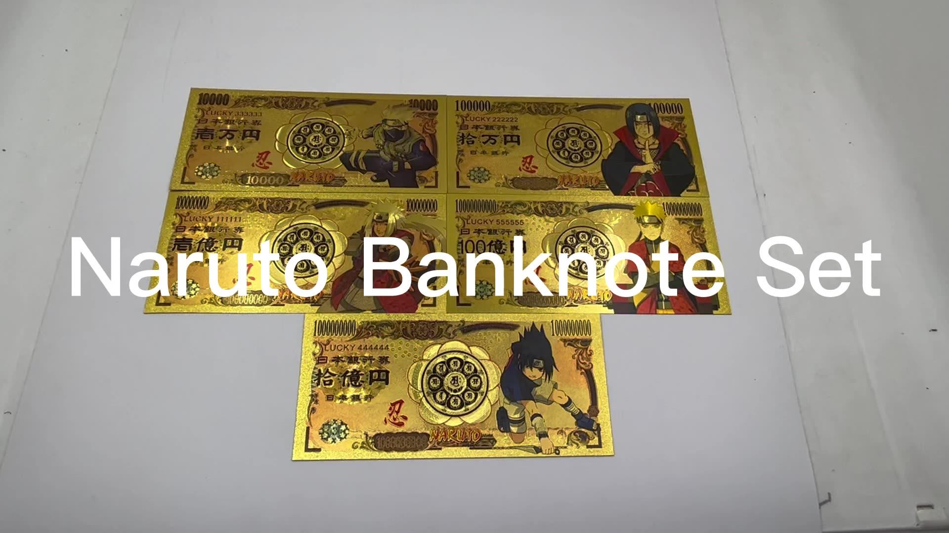 10 Types Anime Narutos Coin Gold Commemorative Coin Japanese Souvenir ...