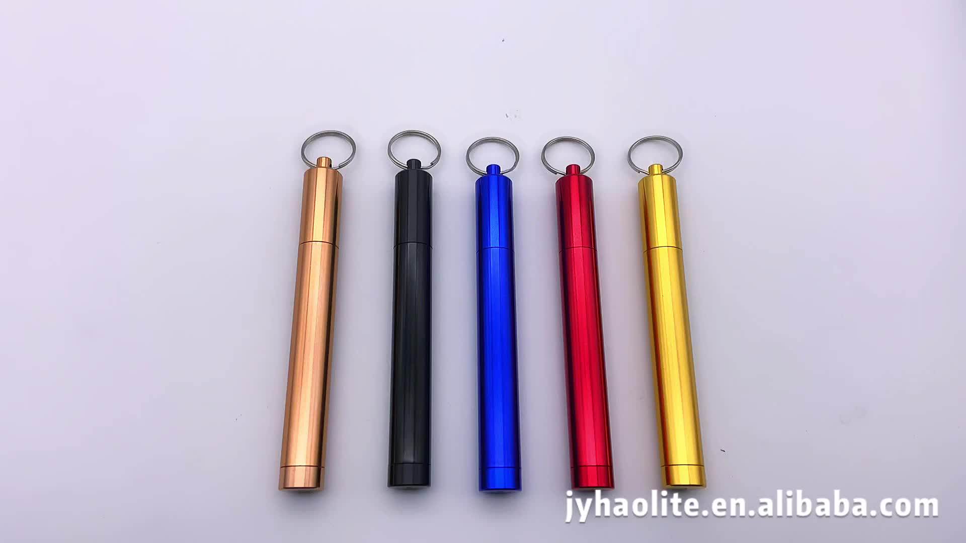 Eco Straw Stainless Steel Metal Telescopic Collapsible Straw With ...
