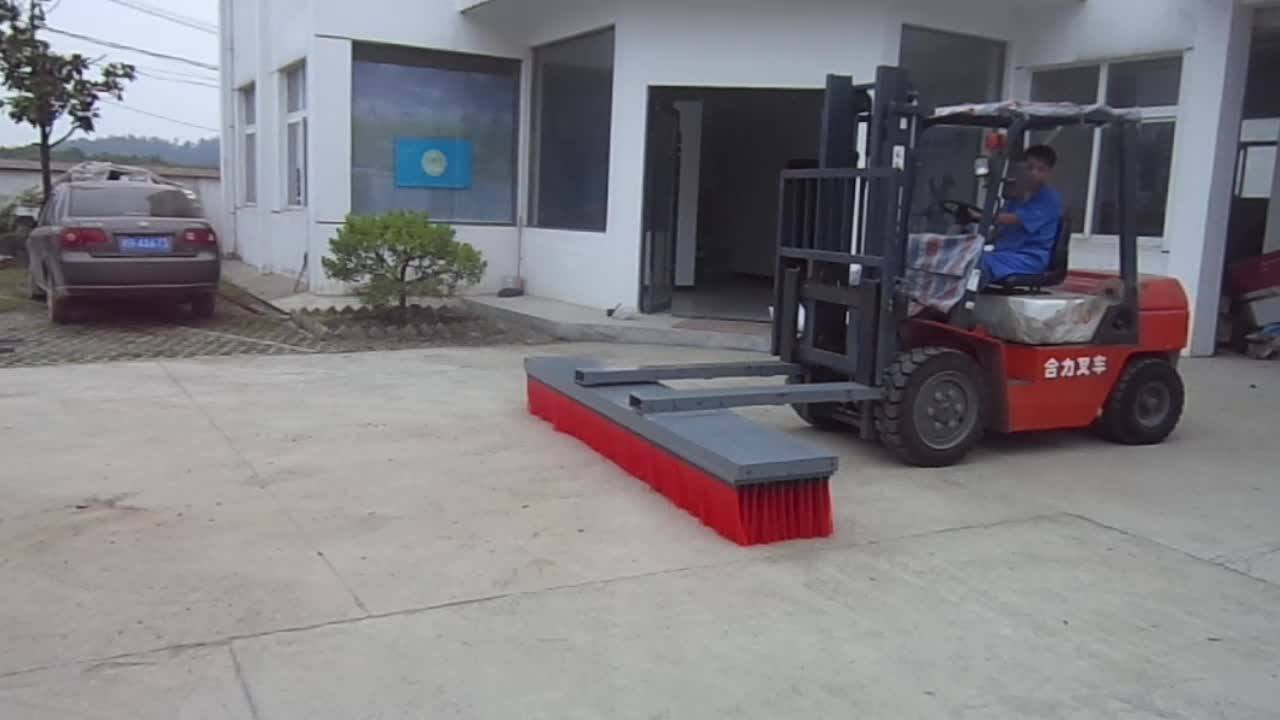 Forklift Sweeper Broom Telehandler Forklift Mounted Yard Sweeper Brush ...