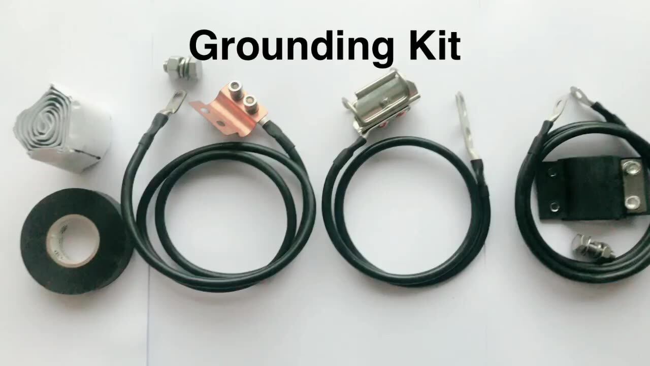 Grounding Kit For 1/2",7/8" Feeder Cable,Cable Clamp,Lightning Protect ...