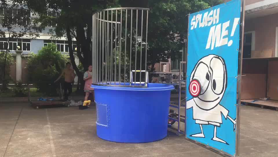 High Quality Carnival Games Inflatable Water Splash Dunk Tank For ...