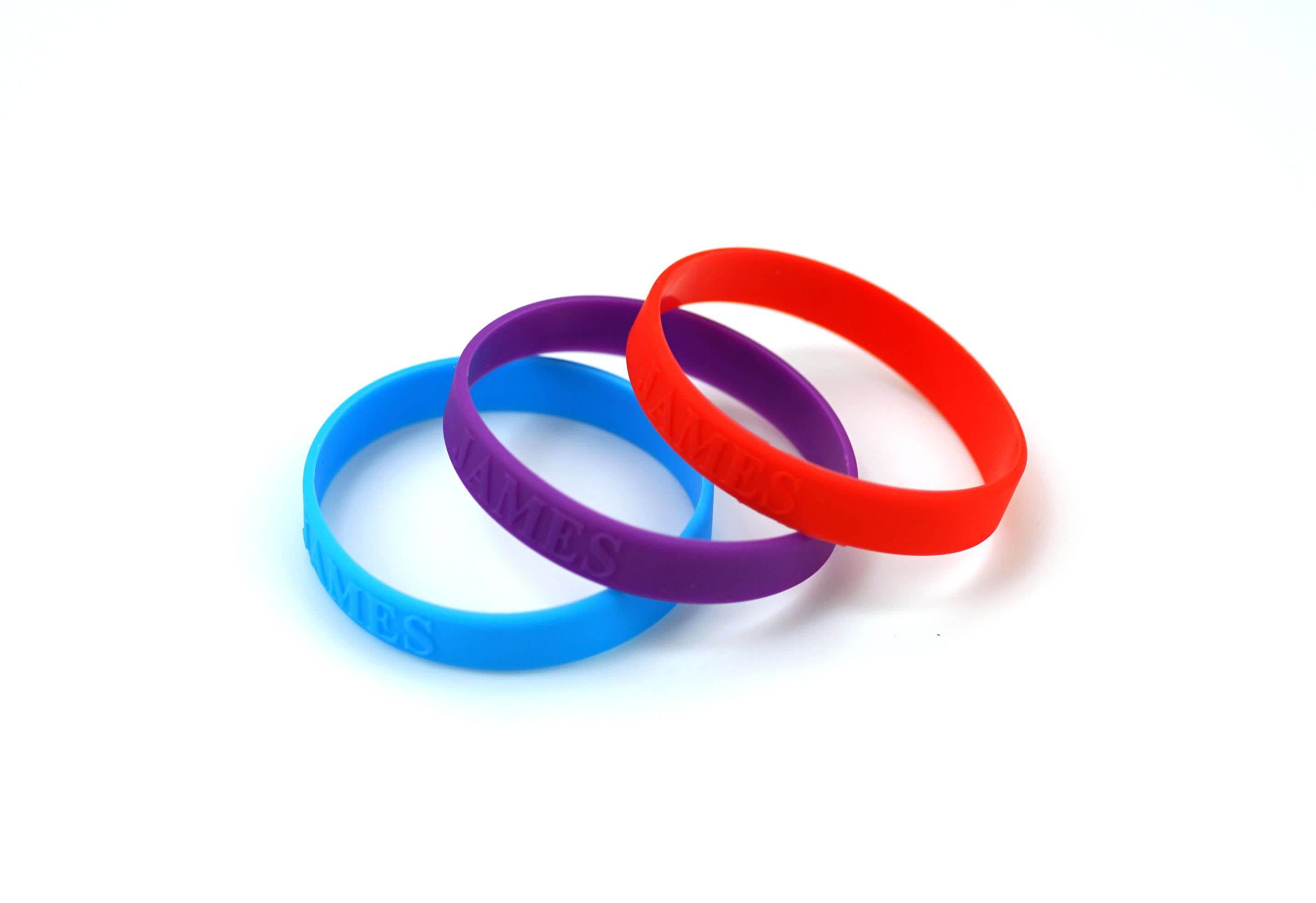 Factory Custom Color Logo Brand Luminous Rubber Bracelet Silicone ...