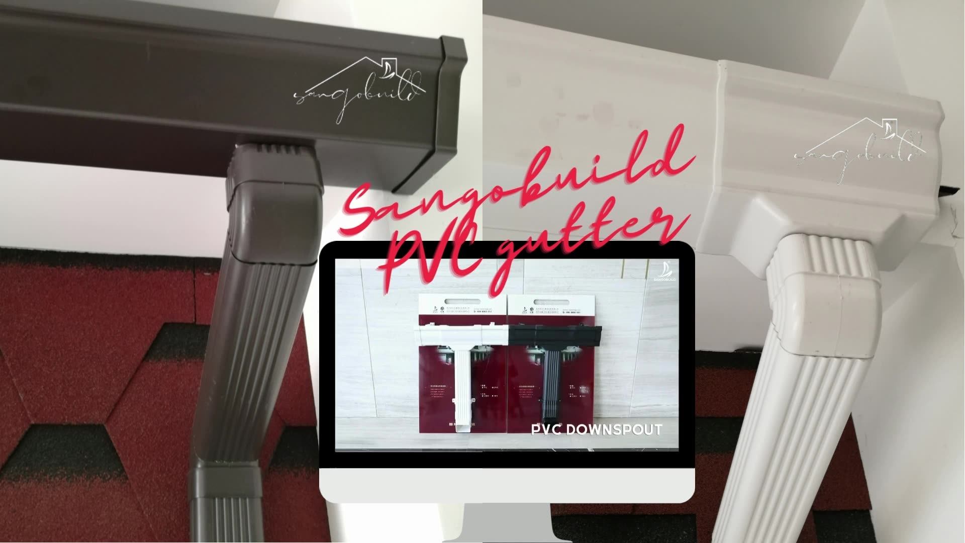 Leak Proof Pvc Gutters Cover Waterproof Downspouts Rain Gutter For ...