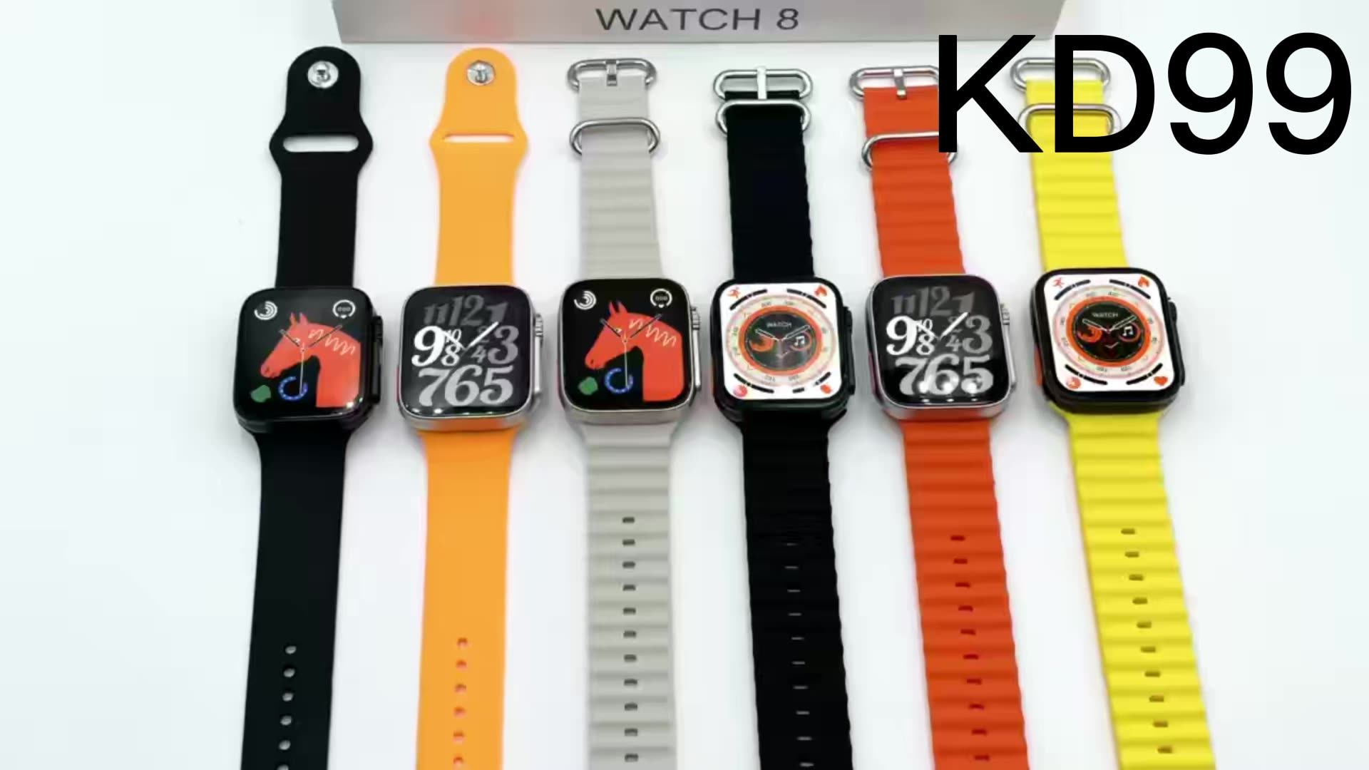 2023 Kd99 Ultra Smart Watch Series 8 2023 Hryfine Waterproof Ip68 ...