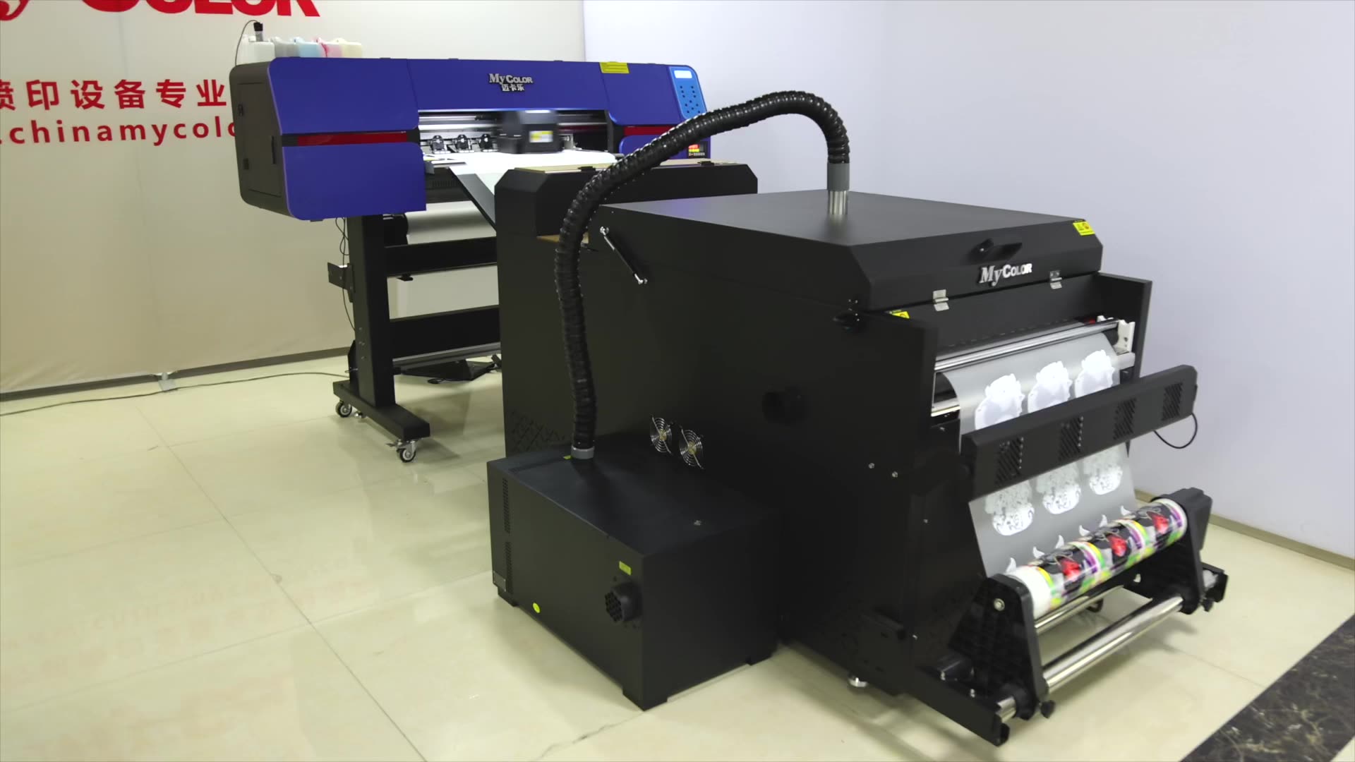 Mycolor 2023 Best Selling 60cm Dtf Printer 2 Heads I3200-a1 Dtf 24inch Printer And Powder Shaker ...