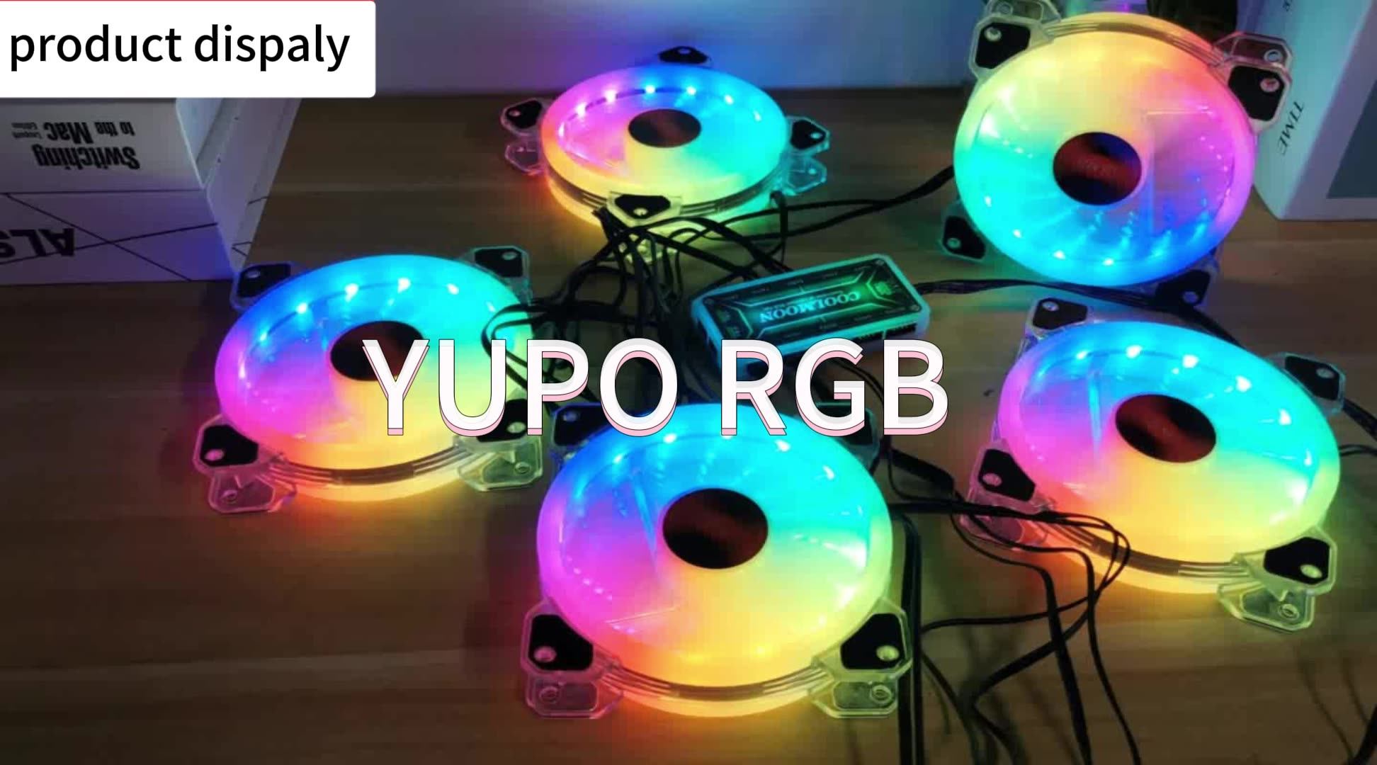 Coolmoon Recommend Yupo Pc Rgb Fan Set Include Hub Controller Kit Fan ...