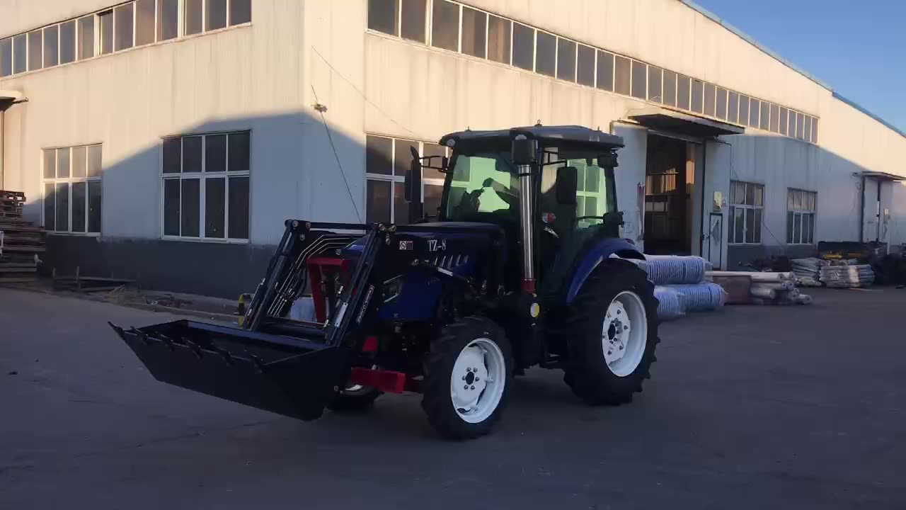 China 50hp Epa Lawn Mower 4x4 Small Tractor With Front End Loader Backhoe Kubota Tractors Trucks ...