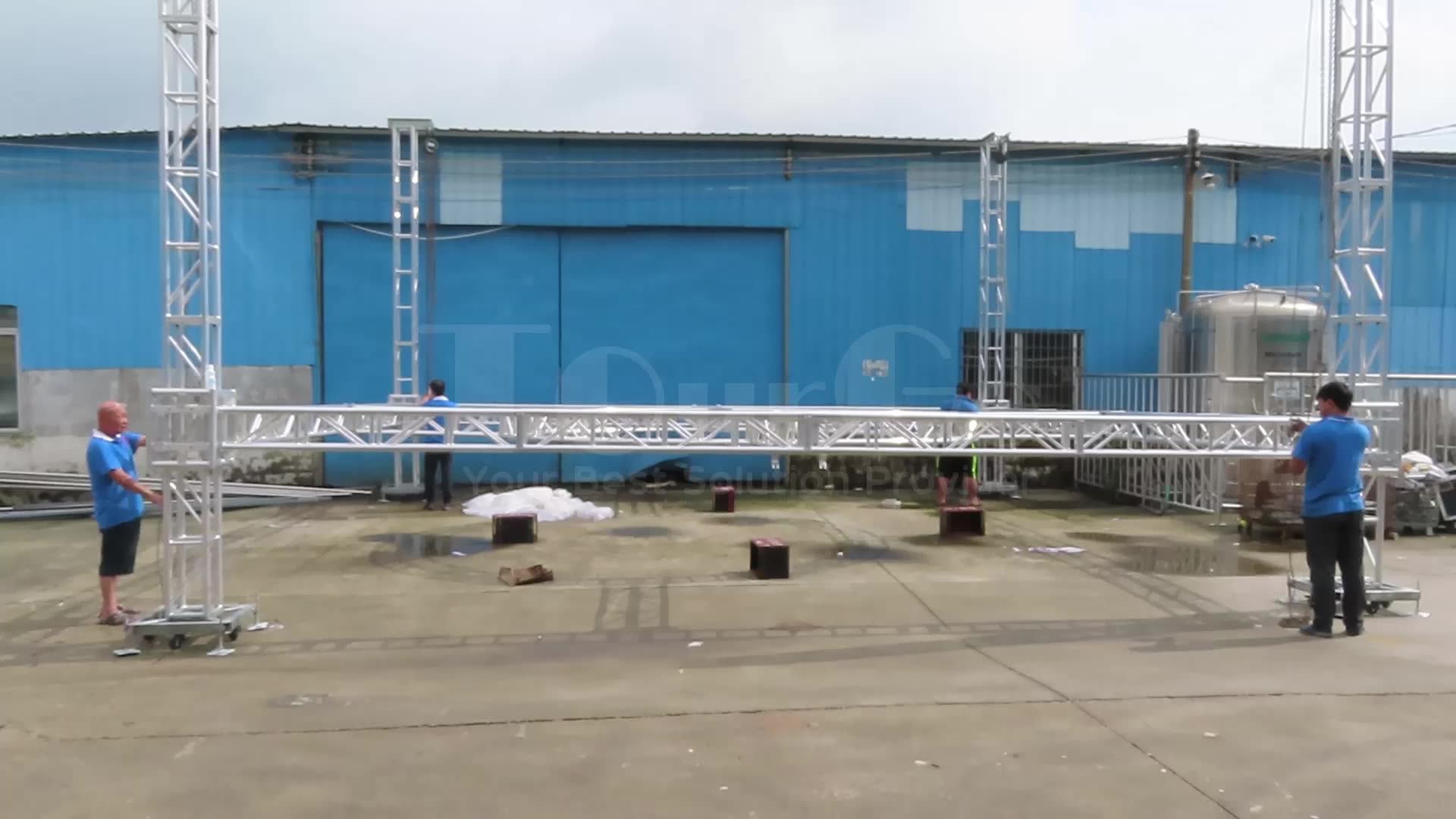 Tourgo Aluminum Lighting Roof Stage Truss With Runway Stage Equipment ...