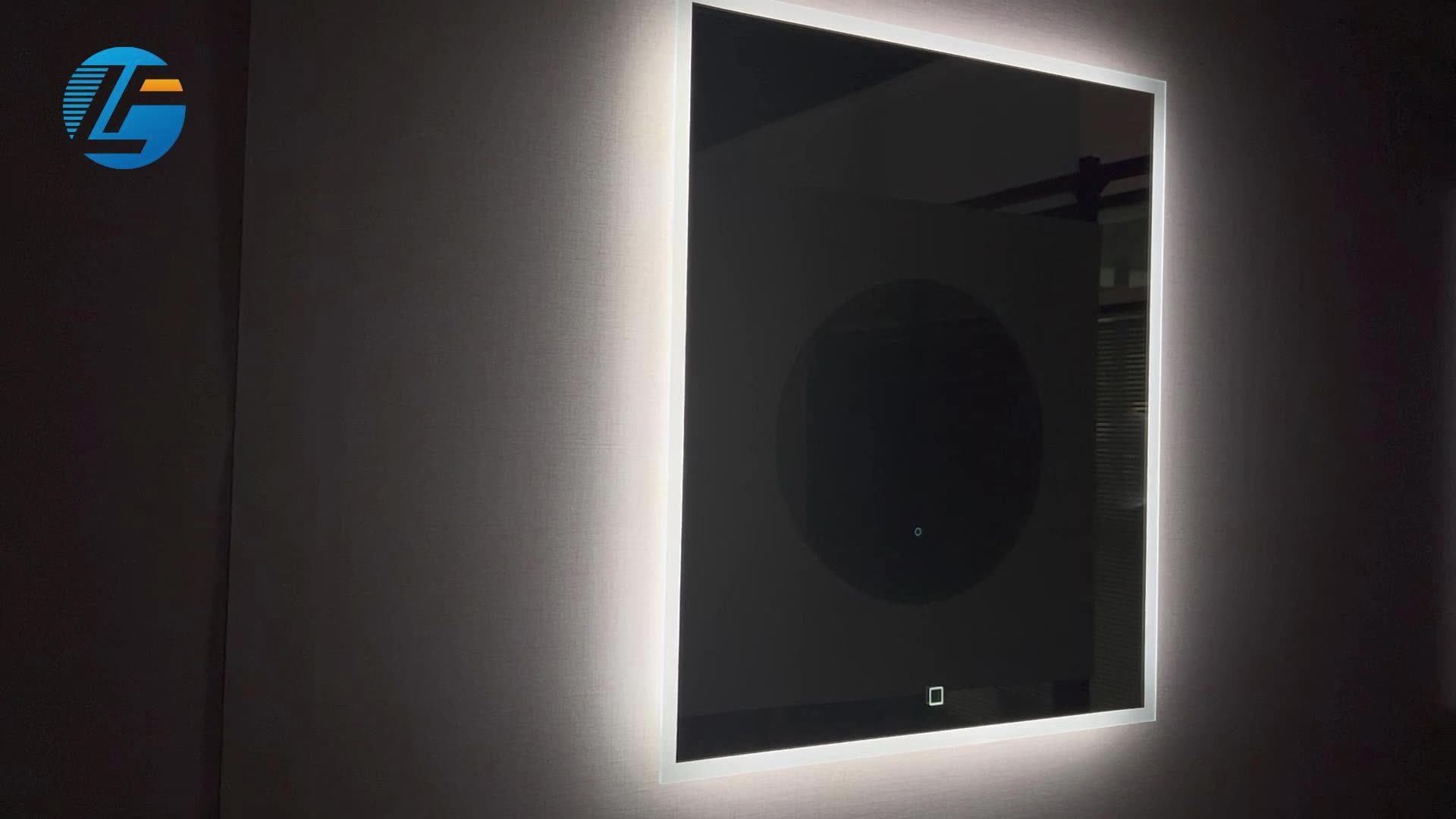 Hotel Bathroom Led Smart Mirror Ip44 Illumination Touch Switch Anti Fog ...