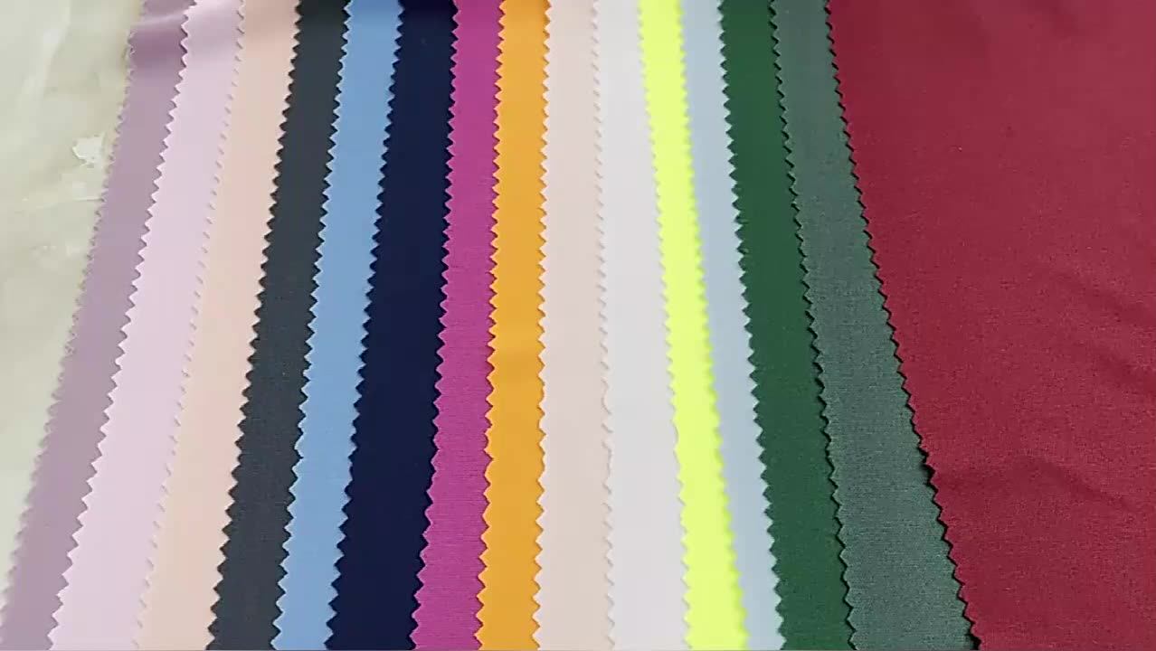 100% Polyester 75d Interlock Plain Dyed Knitted Fabric Polyester Fabric ...